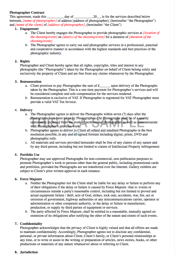 Private Security Contract Template Collection Private Security Contract Template Collection